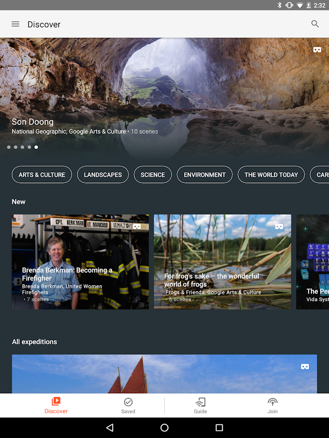 Скачать Google Expeditions (Экспедиции) 2.3.3 для Android