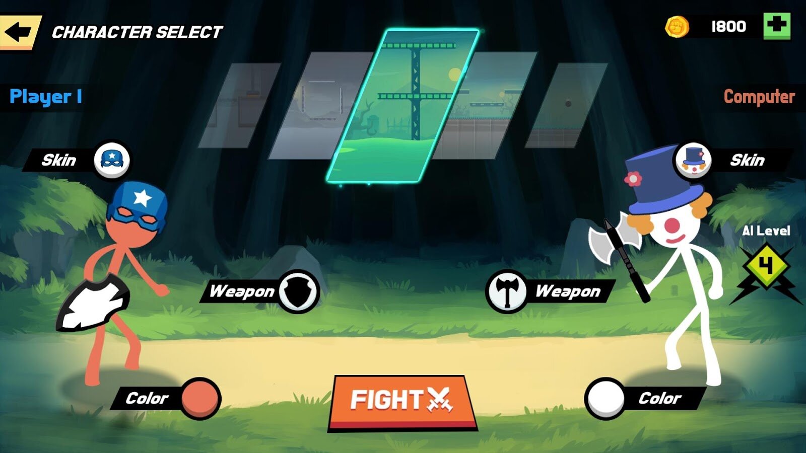 Скачать Stickman Fight Battle 1.0.25 для Android