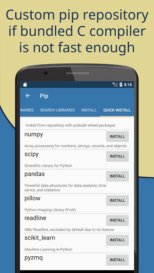 Скачать Pydroid 3 – IDE for Python 6.3 для Android