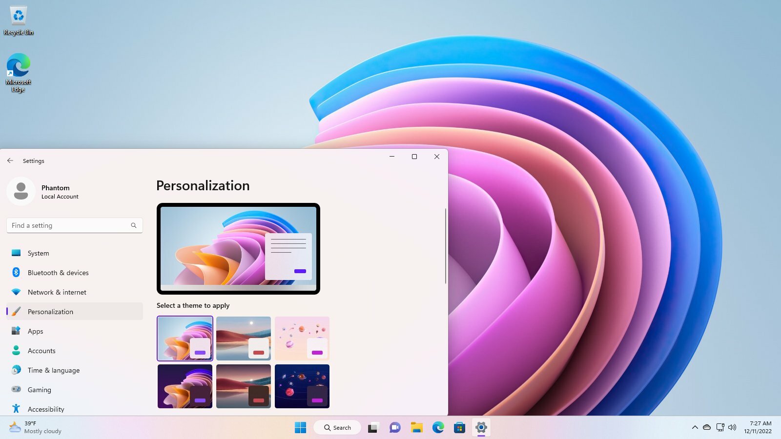 В Windows нашли секретные темы специально для студентов Как их включить