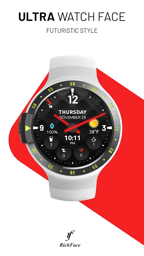 Скачать Ultra Watch Face 1.9.7 для Android, Android Wear