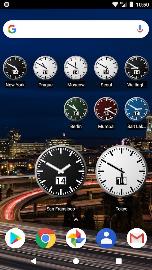 Скачать World Clock Widget 4.9.2 для Android