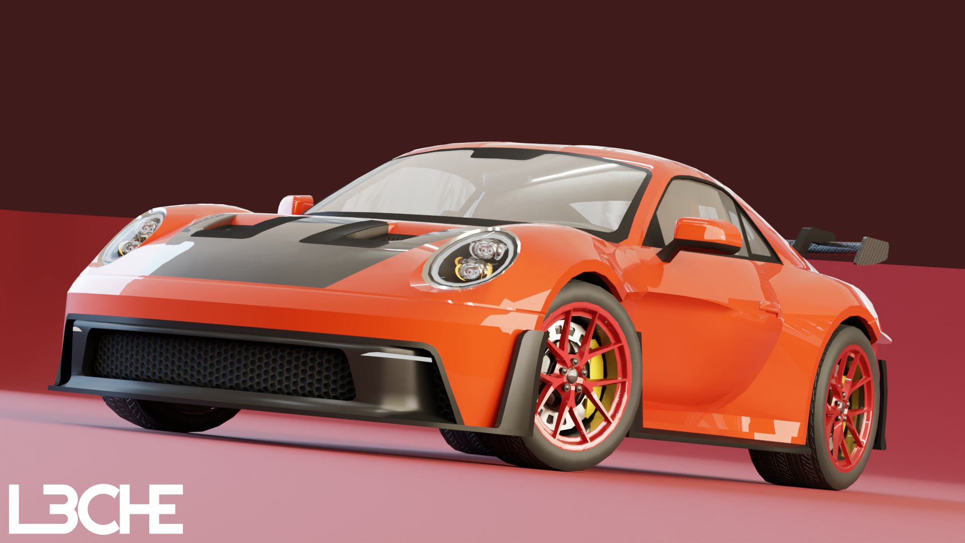 Разработчик показал модель Porsche 911 GT3 RS 2023, созданную в ...