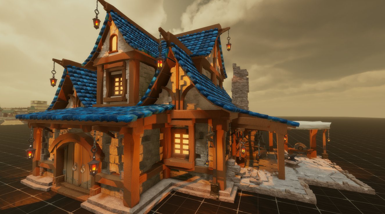 Геймер построил в Roblox здания для будущей ролевой игры. Как вам дизайн?