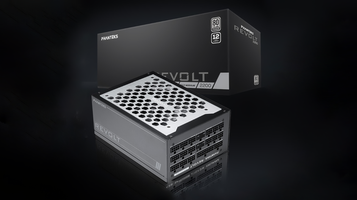 Представлен блок питания Phanteks Revolt 2200: он весит более 5 килограммов