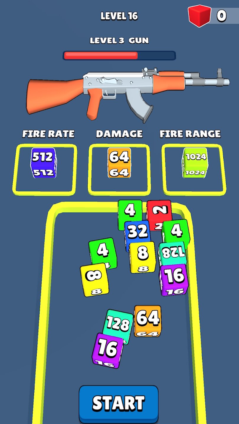 Скачать Gun Up 2048 4.0 для Android