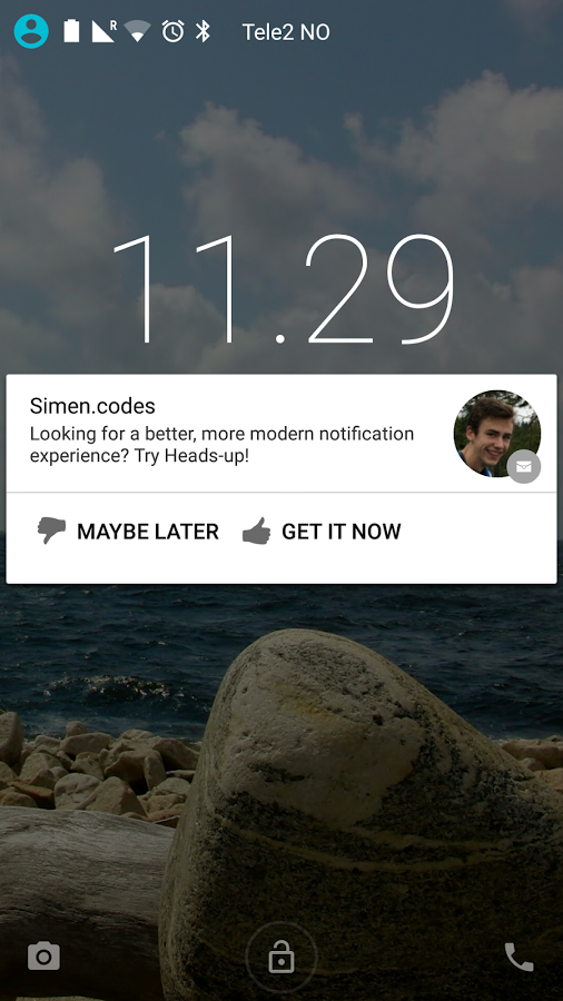 Скачать Heads-up notifications 1.14 для Android