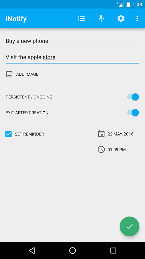 Скачать iNotify — Notification Creator 1.1 для Android