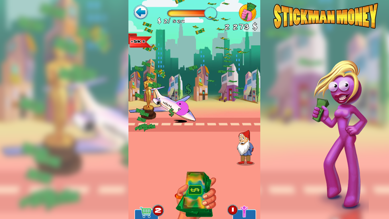 Скачать Stickman money 1.7 для Android