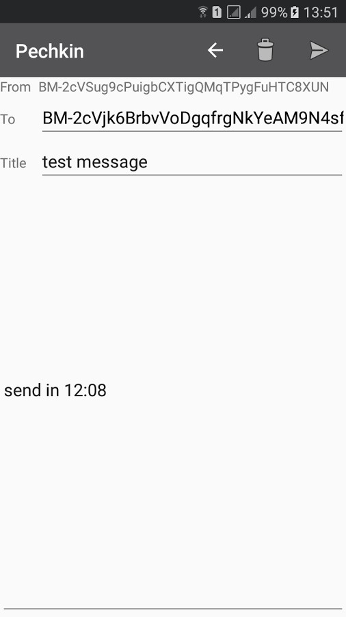 Bitmessage-клиент Pechkin вышел на Android