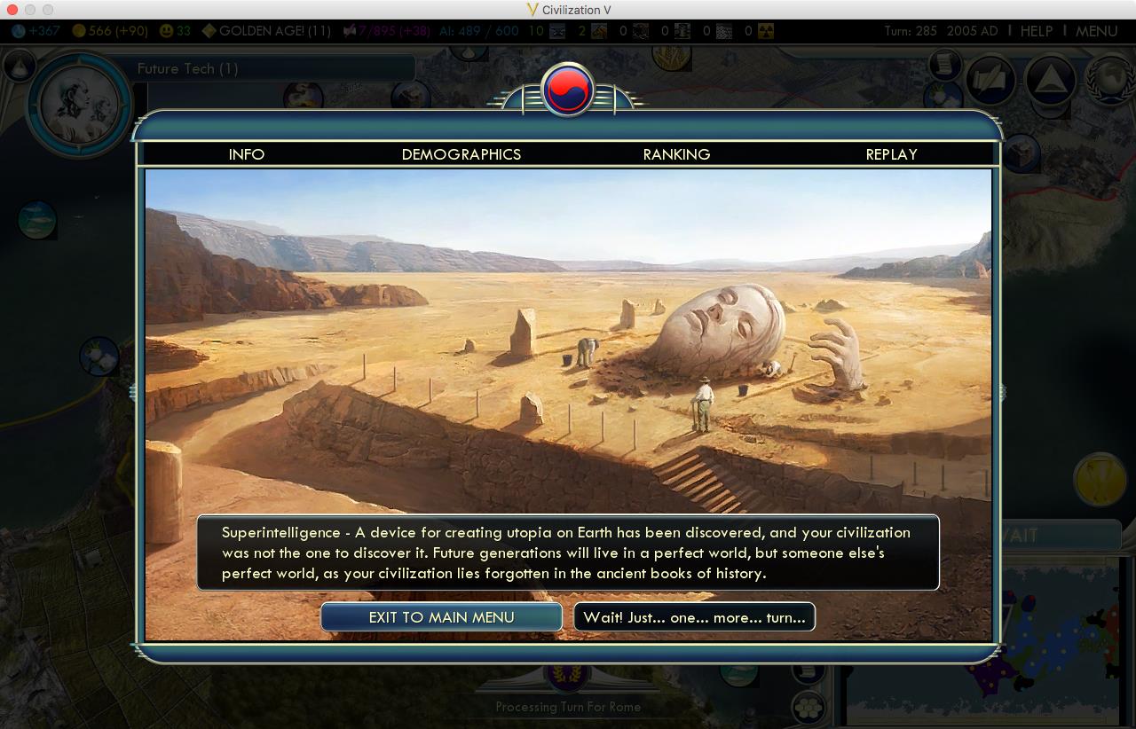 Учёные создали Скайнет в Civilization V