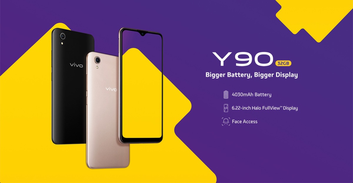 Смартфон Vivo Y90 за 120 долларов получил большую батарею на 4 030 мА⋅ч