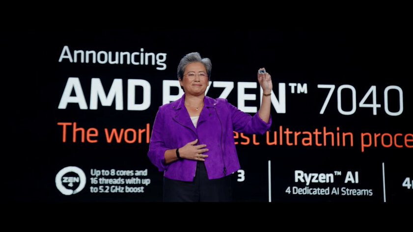 Новые процессоры AMD Ryzen 7040 на 30% быстрее, чем M1 Pro. Ноутбуки работают до 30 часов