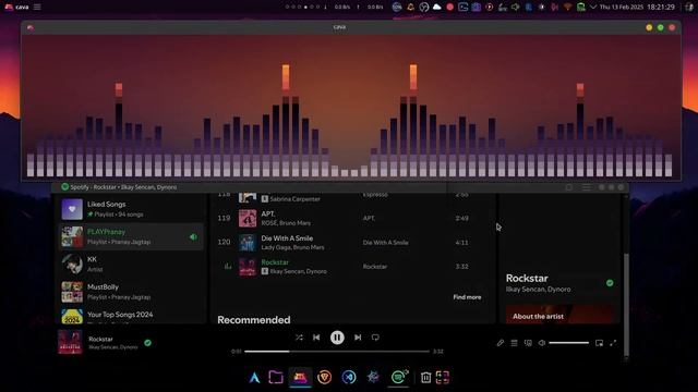 Как вам вертикальный скролл рабочих столов на Arch Linux?